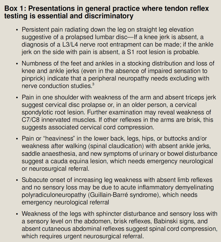 The ABC of reflex testing – The Scandi Physio